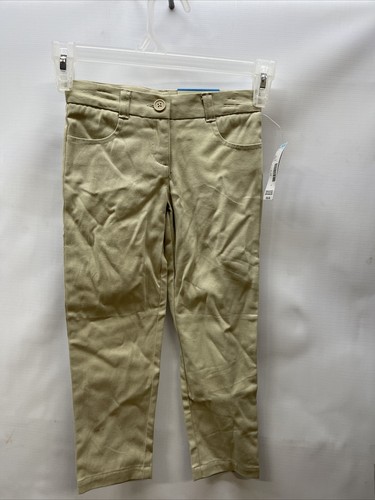 Dockers Little Girls' Uniform Skinny Pant, Khaki Skinny, Stretch Size 4 ...