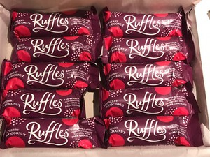 10x Jamesons Raspberry Coconut Ruffle Bar Gift Box Chocolate Vegan ...