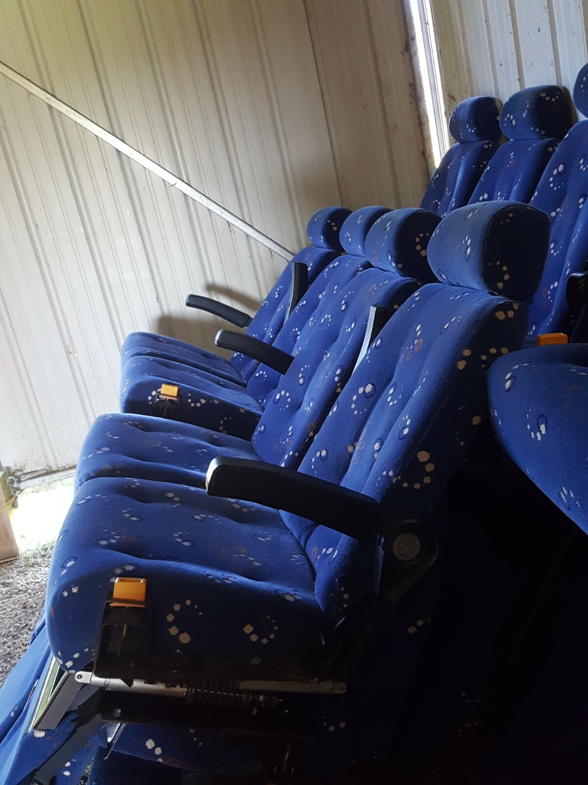 Prevost Bus Coach Seats. Reclining Pair w/headrest/armrest | eBay