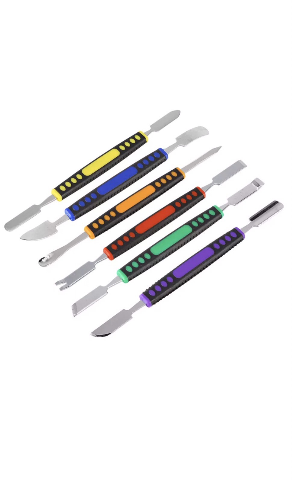 Dual Side Metal Spudger Set 6 pcs Pry Open Electronic Repair iPhone 7G ...