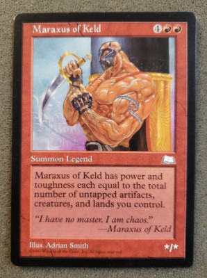 Maraxus of Keld Weatherlight NM Red Rare MAGIC THE GATHERING MTG CARD ...