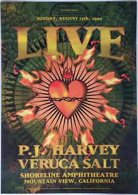 Live PJ Harvey Veruca Salt California Concert Poster 1995 BGP-125 | eBay