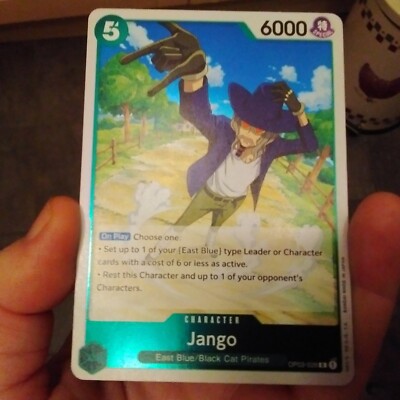 One piece Carte Pillars Of Strength Jango OP03-028 Rare Holo eng | eBay