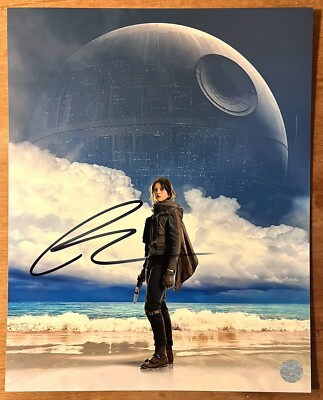 Felicity Jones Signed Autographed 8x10 Star Wars Rogue One Jyn Erso ...