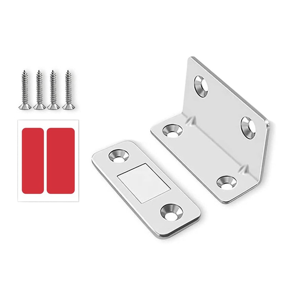 1-100x L Shape Ultra Strong Magnetic Catch Latch For Door Cabinet ...