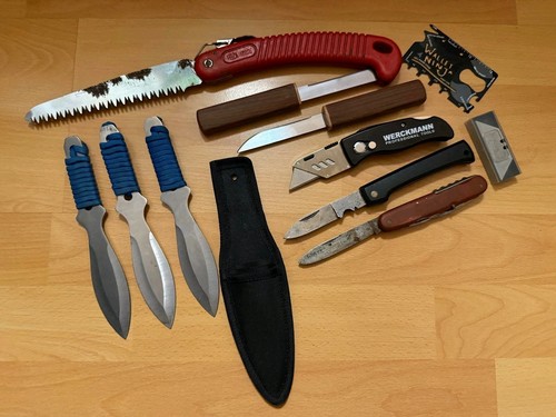 Taschenmesser Jagdmesser Sammlung Outdoor Konvolut Cuttermesser ...