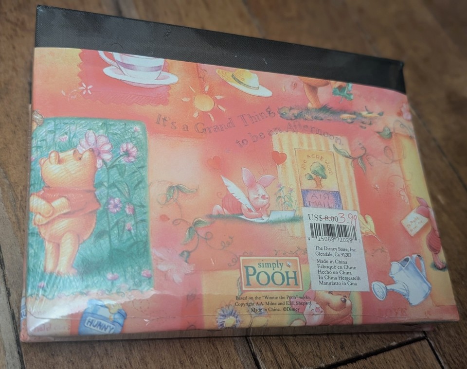 Vintage Orange Yellow Winnie The Pooh Photo Album New Old Stock Sealed ...