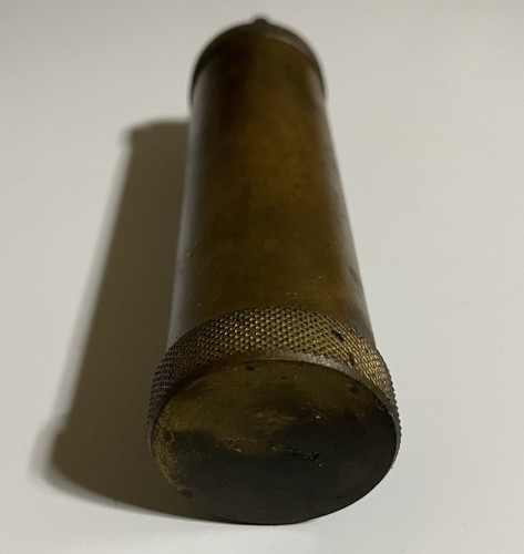 Vintage CVA Muzzleloader Black Powder Flask - Brass Flintlock Deer ...