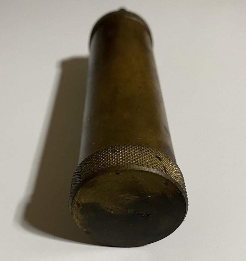 Vintage CVA Muzzleloader Black Powder Flask - Brass Flintlock Deer ...