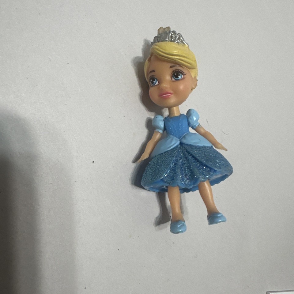 Young Cinderella Doll blue glitter dress Disney toy figure Toddler Pose ...