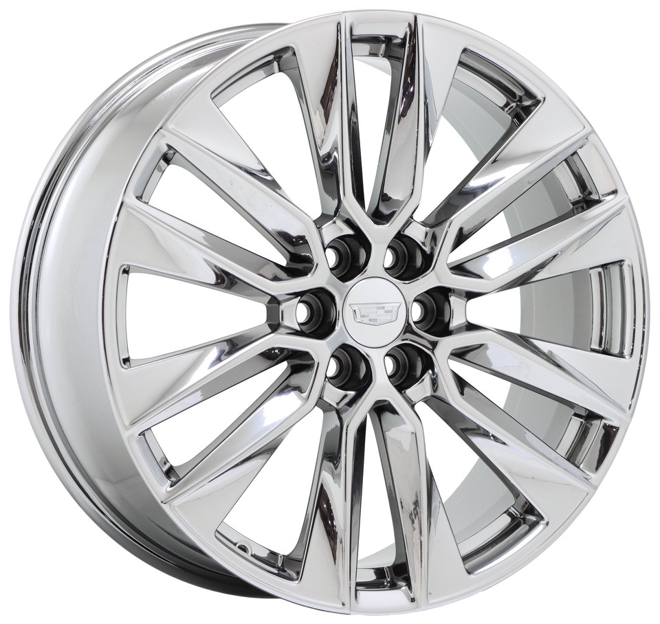 21" Cadillac XT6 Bright Chrome wheels rims Factory OEM GM set 4851 ...