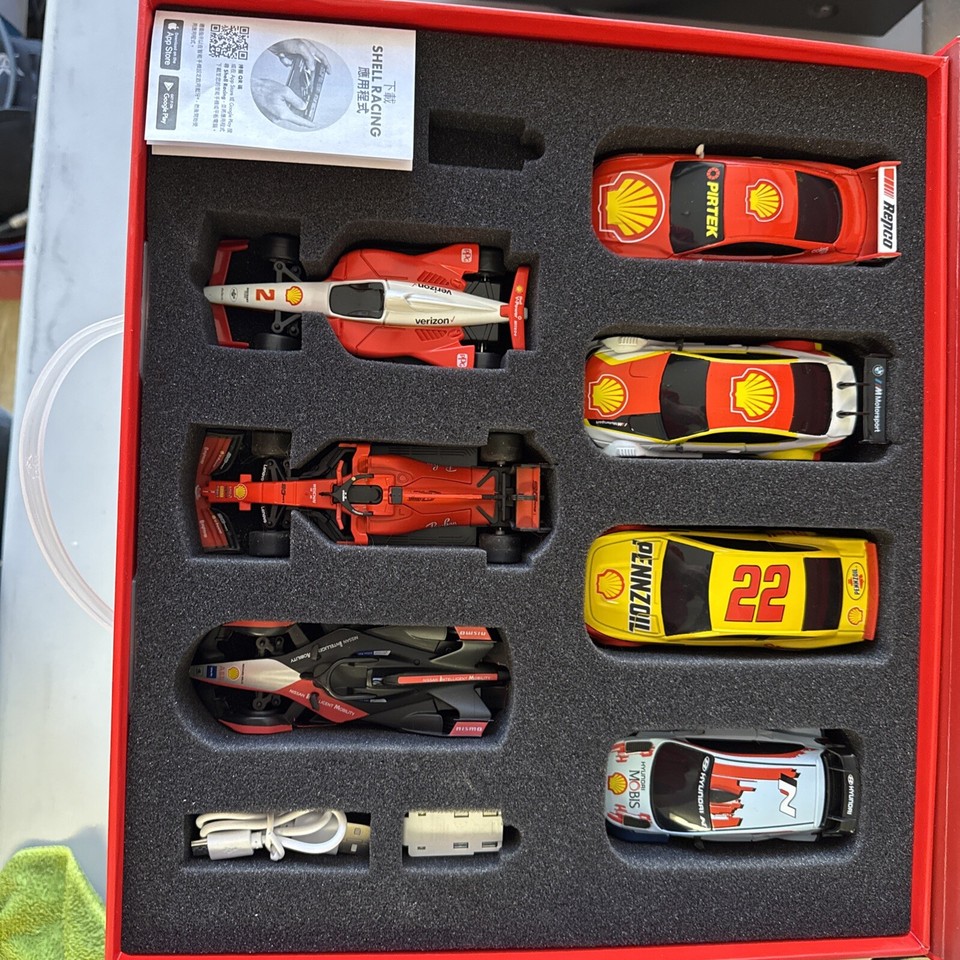 SHELL MOTORSPORT COLLECTION - LIMITED EDITION BOX SET - 7 CARS + 1 ...