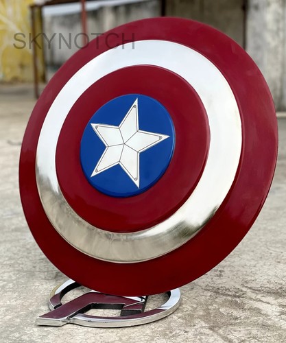 Full Silver 22" Captain America's Shield - Metal Prop Replica - Marvel ...