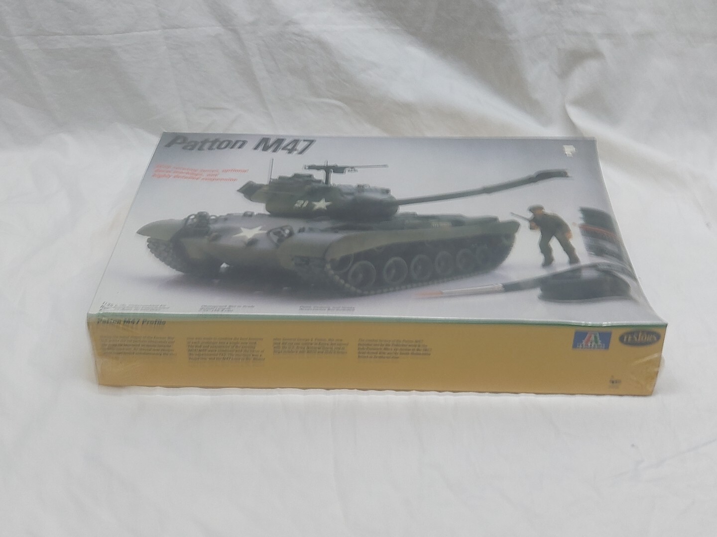 Original 1988 Testors / Italeri 792 Patton M47 US Tank 1/35 Scale Model ...