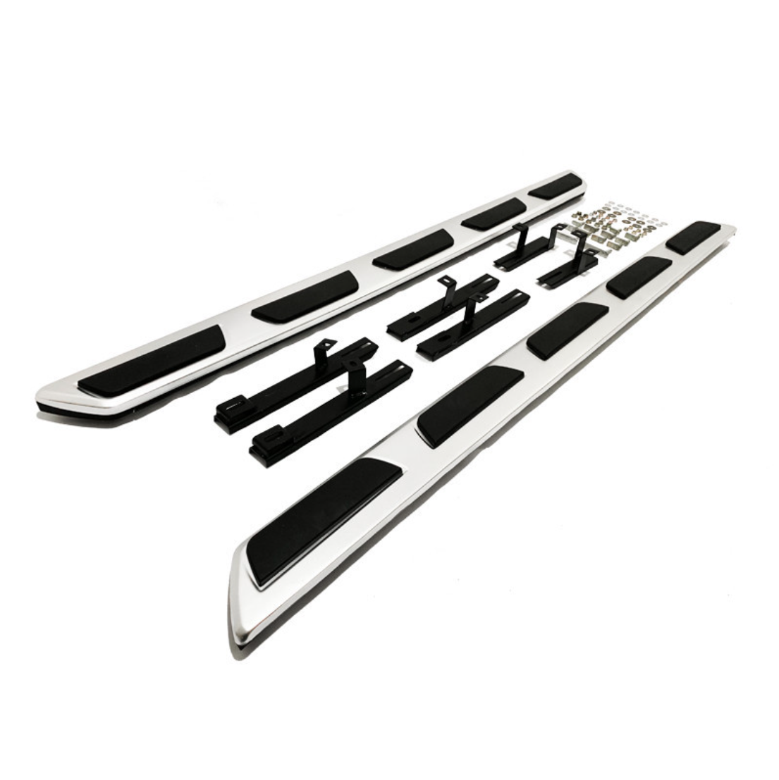 FOR AUDI Q5 SIDE STEPS RUNNING BOARDS OEM STYLE NEW STAINLESS PAIR 2008 ...