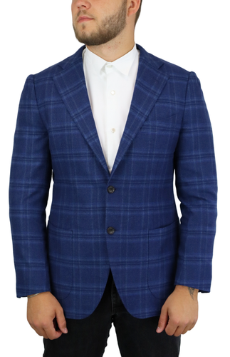 SUITSUPPLY Jort Blazer Men's ~MEDIUM Plaid Single Breasted Notch Lapel ...