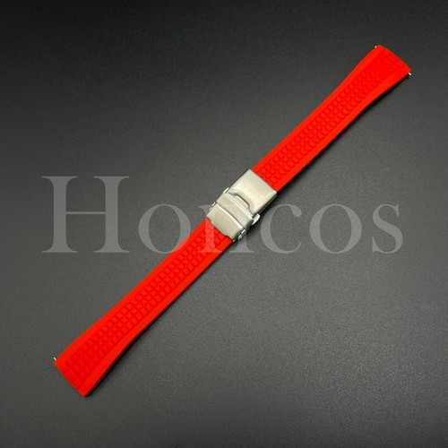 20 22 MM Red Rubber Aquanaut Watch Band Strap quick release Fits for ...