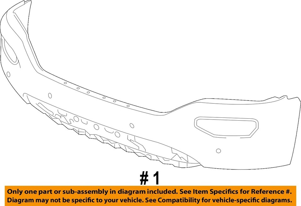 GM OEM 16-19 Sierra 1500 Front Bumper Bumper Components-Front Bumper ...