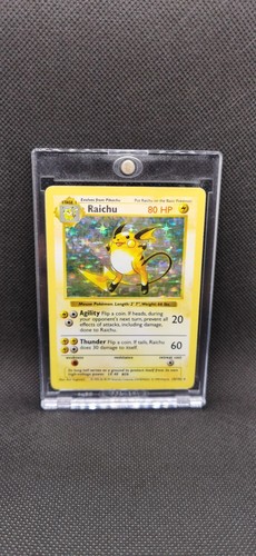 1999 Pokemon Raichu Shadowless Base Set 14/102 Holo Foil Rare TCG | eBay