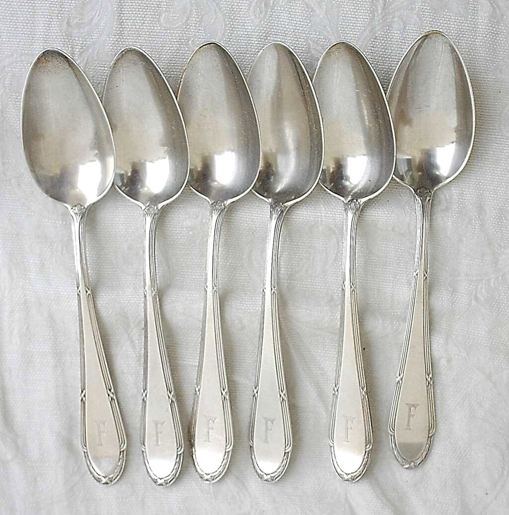 WMF ANTIQUE SILVERPLATE ALPACA 90 FLATWARE SET 29 PIECES KNIVES, FORKS ...