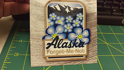 Alaska Forget Me Not Decal - Made in USA New & Unused - AK state flower ...