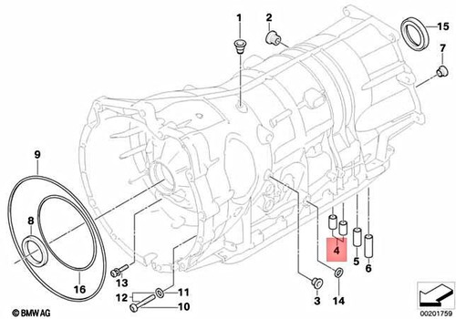 Genuine BMW E53 E60 E60N E61 E63 Transmission Valve Body Seal OEM ...