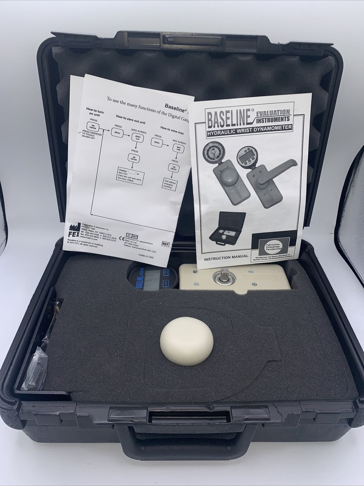 Baseline Wrist Dynamometer - Digital LCD 500 lb Capacity, with Knob ...