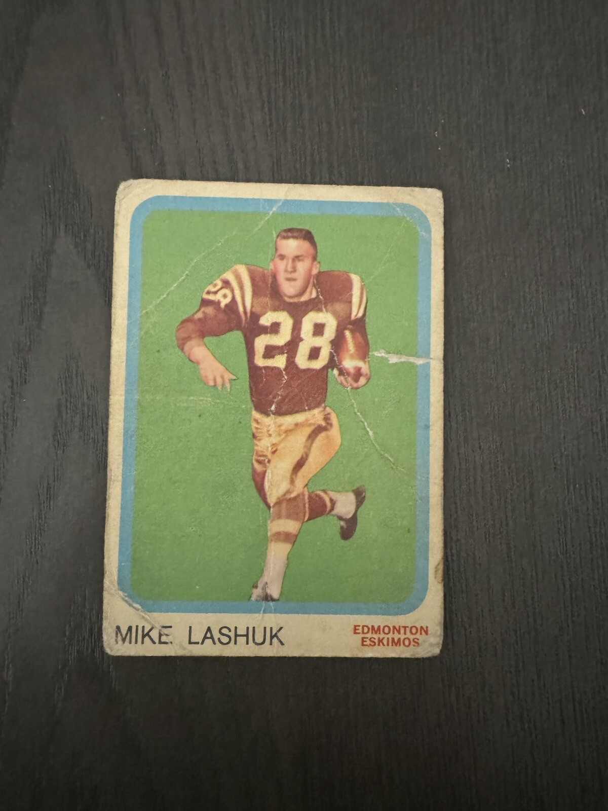 1963 Topps CFL #22 MIKE LASHUK Edmonton Eskimos Football Card Rookie RC ...