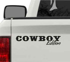 Cowboy Edition Funny Bumper Sticker Vinyl Decal 4x4 Truck Decal | eBay