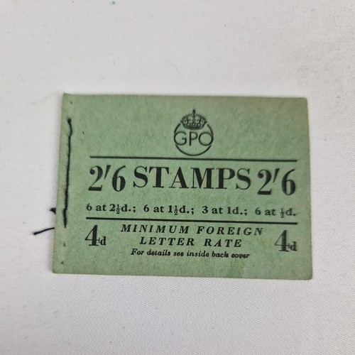 1952 GB 2/6 GPO George VI - Green Stamp Booklet | eBay