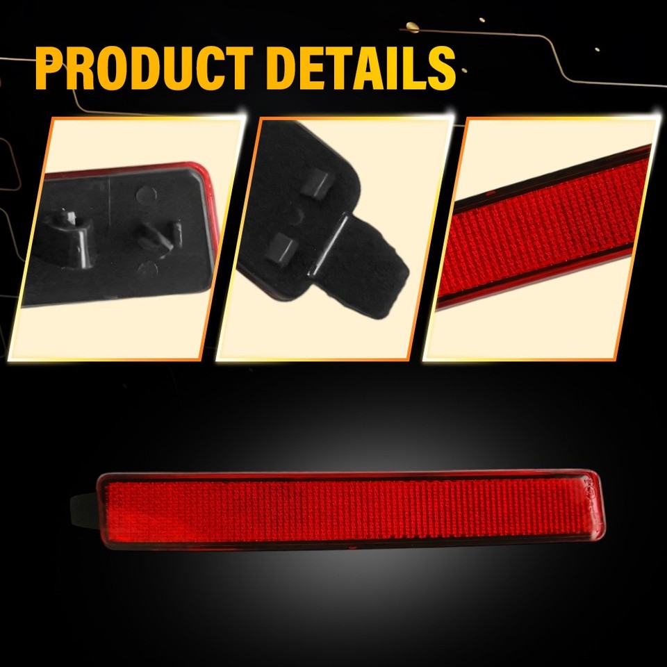 LH+RH Rear Bumper Reflector LR006348 LR006349 Fit for Land Rover LR2 ...
