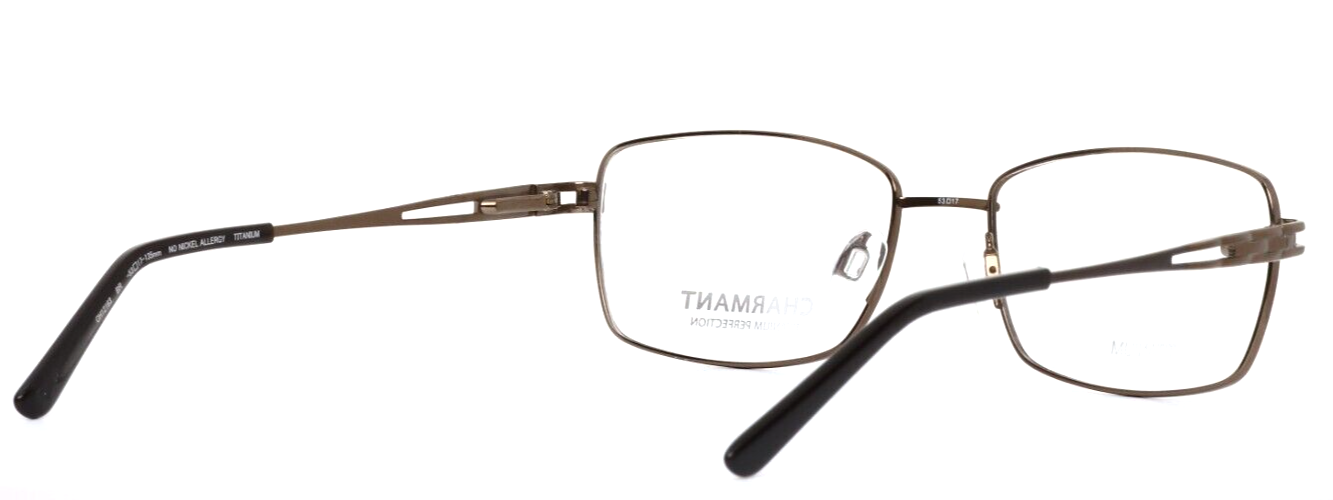 CHARMANT CH12163 BR Brown Womens Rectangle Full Rim Eyeglasses 53-17 ...
