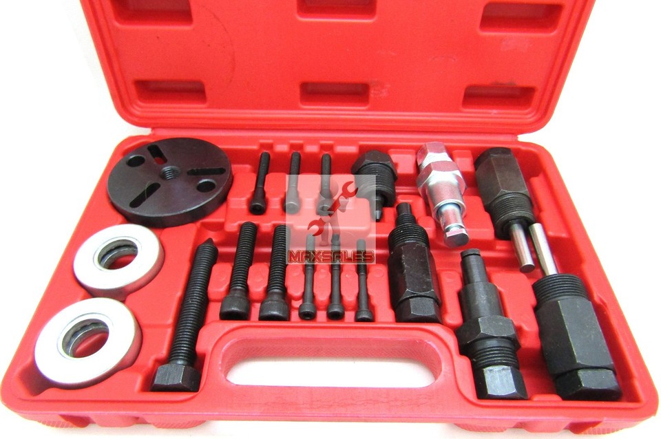 18pc A/C Compressor Clutch Hub Remover Kit GM Ford Chrysler Sanden DKS ...