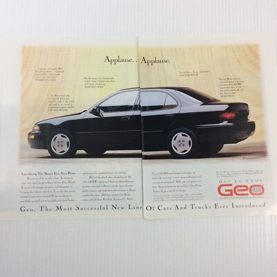 Chevrolet Geo 1992 Vintage Print Advertisement | eBay