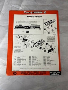 Triang Railways OO Gauge Service Sheet #37 August 1963 Locomotive R357 ...