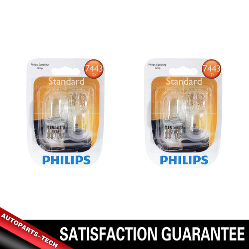 2X Philips Standard Bulbs (7443) Tail Lamp Bulb Pair Miniatures Lamp ...