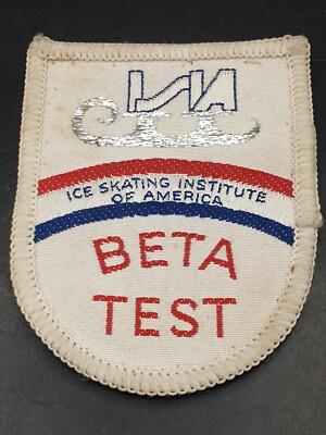 ISIA Ice Skating Institute of America BETA TEST Ice Skating Patch Badge ...