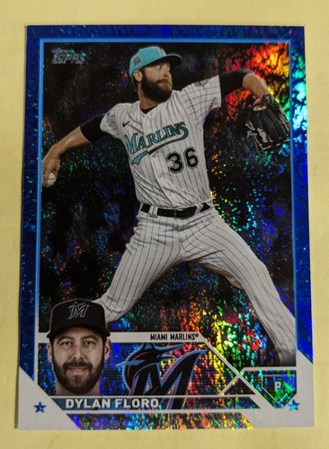 Dylan Floro /999 Blue Foilboard 2023 Topps Update Series Miami Marlins ...