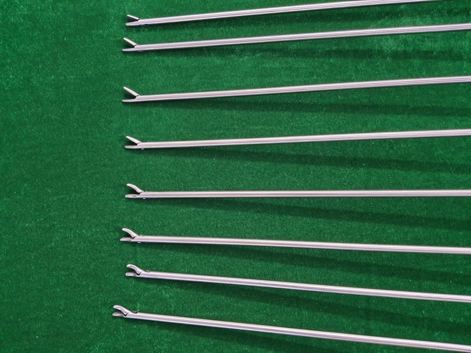 8pc Laparoscopic Gun-Type Needle Holder 5mmx330mm Reusable Surgical ...
