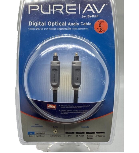 Belkin Pure AV Digital/Optical Audio 6' Cable | eBay