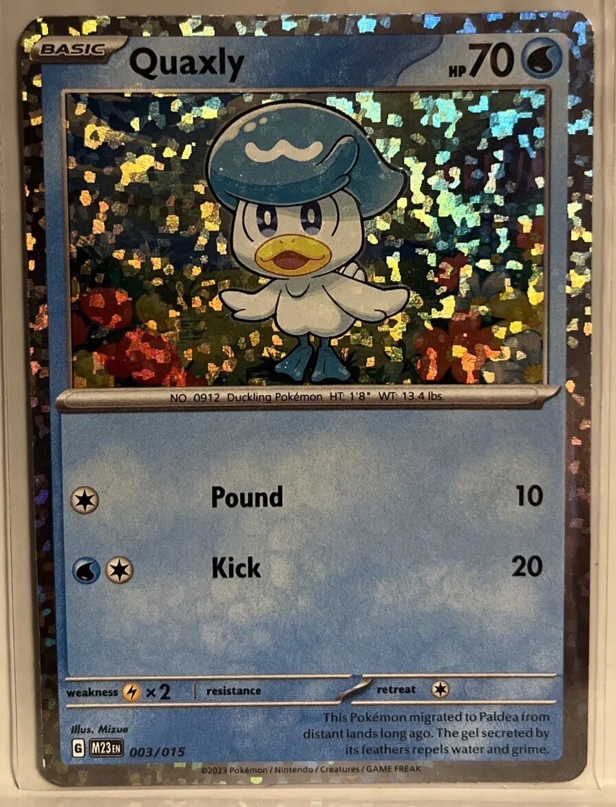 Quaxly 003/015 Holo McDonald's 2023 Pokemon Card | eBay