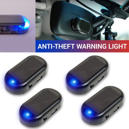 4PCS Fake Solar Power Car Alarm LED Anti-Theft Warning Light Lamp ...