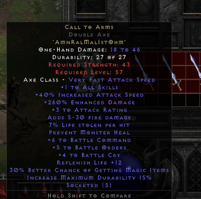 D2R Diablo CTA Battle Orders Call To Arms D2R PC Xbox Ladder Softcore ...