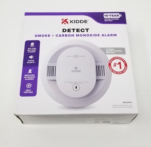 New Kidde Detect Smoke + Carbon Monoxide Alarm 10-Year Battery 30CUD10 ...