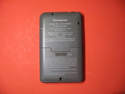 Panasonic Digital IC Recorder EVP Ghost Hunt EXTREMELY RARE Can Use ...