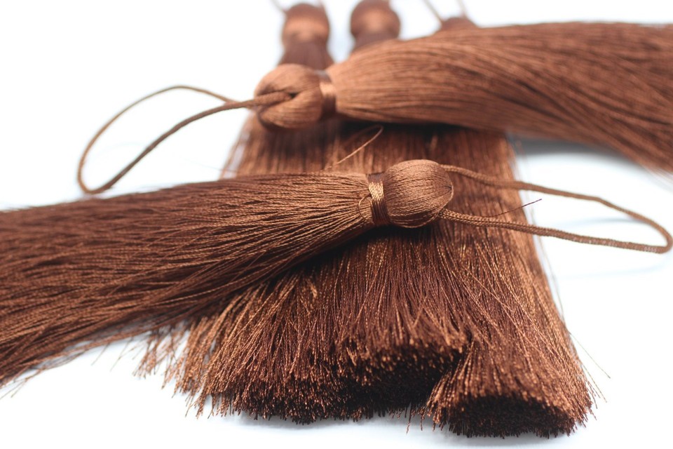 10 pcs HQ Extra Large Silky Tassel, 100% Turkish Product 110 mm Large ...