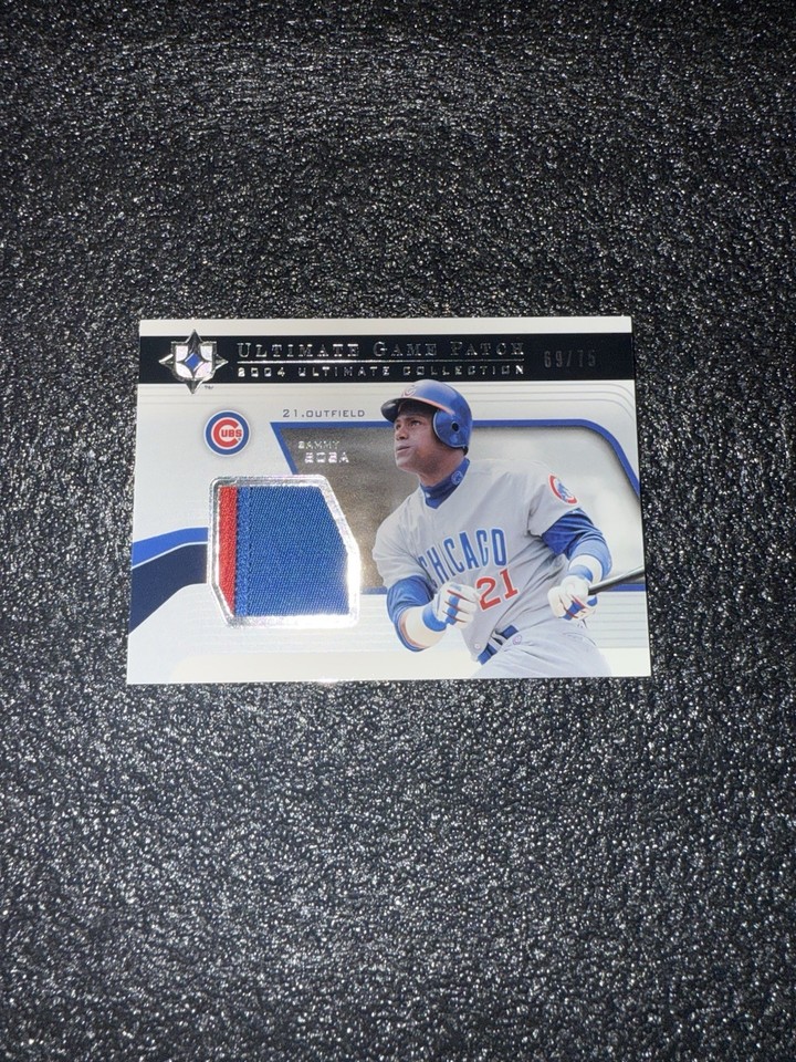 2004 Upper Deck Ultimate Collection Game used two color Patch Sammy Sosa /75 | eBay