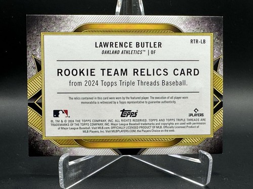 2024 Topps Triple Threads Rookie Team Relics #RTR-LB Lawrence Butler A ...