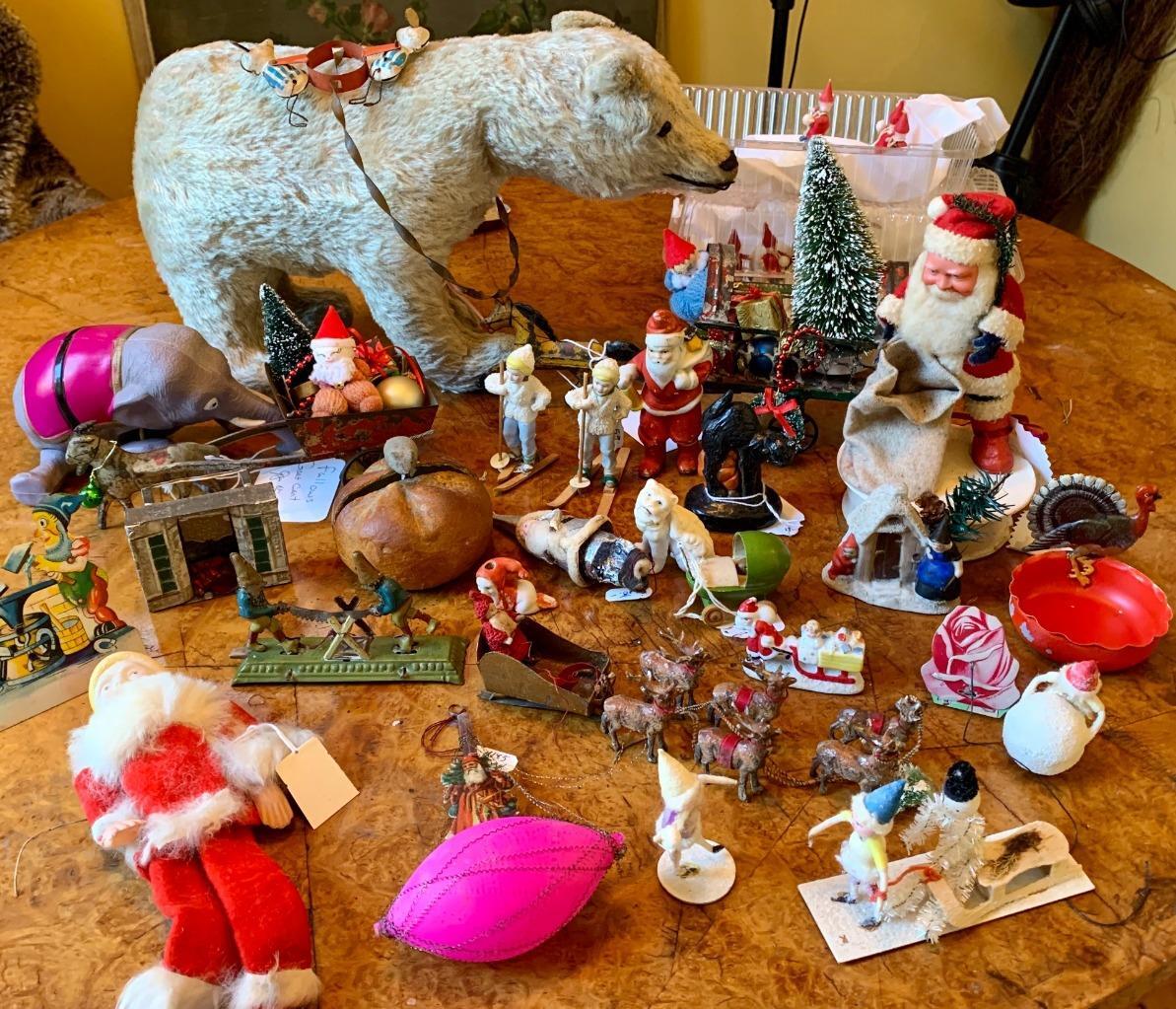 German Dresden Cornucopia Candy Container Ornament Germany Christmas ...