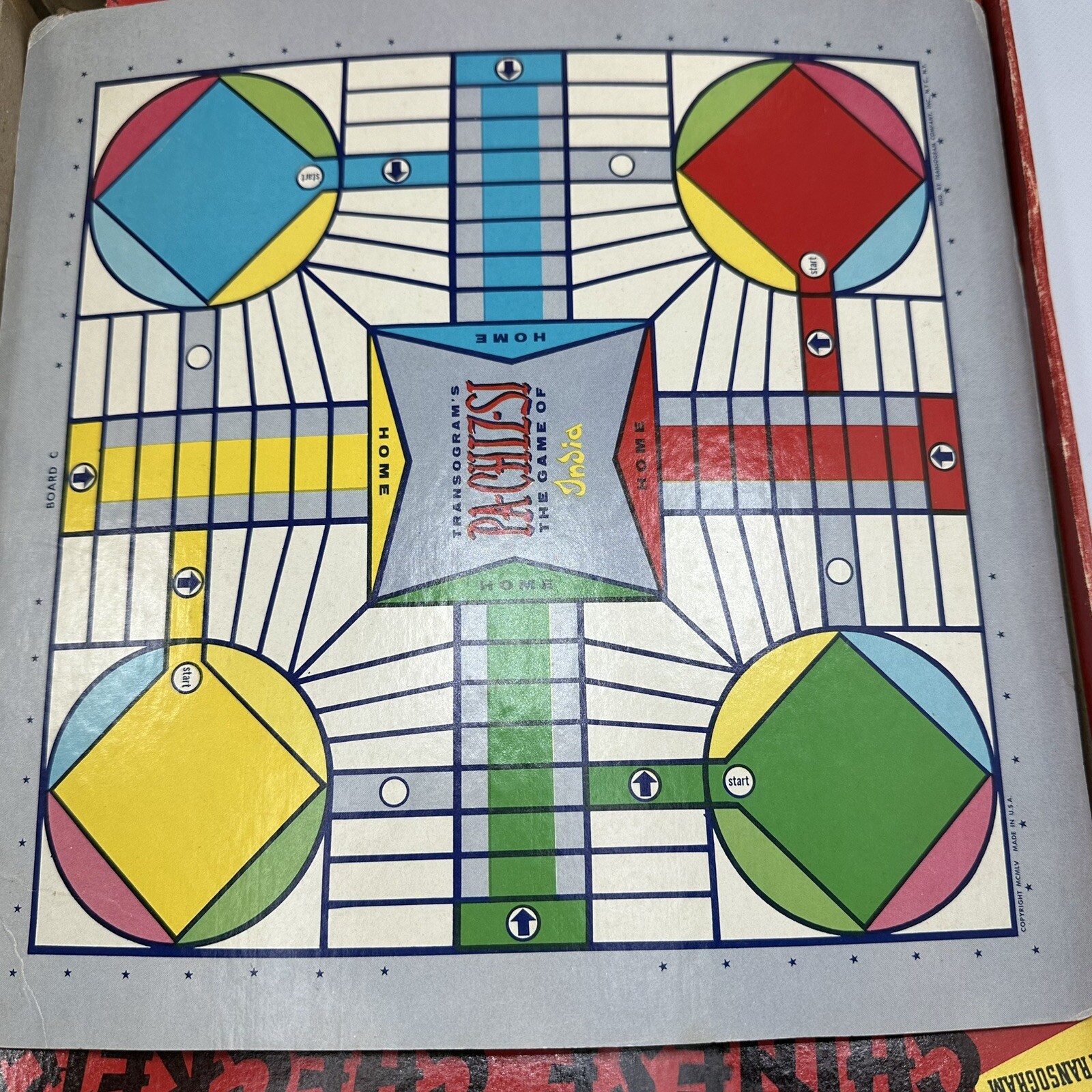 1958 Transogram 52 Variety GAME CHEST - Checkers / Football + Vintage ...